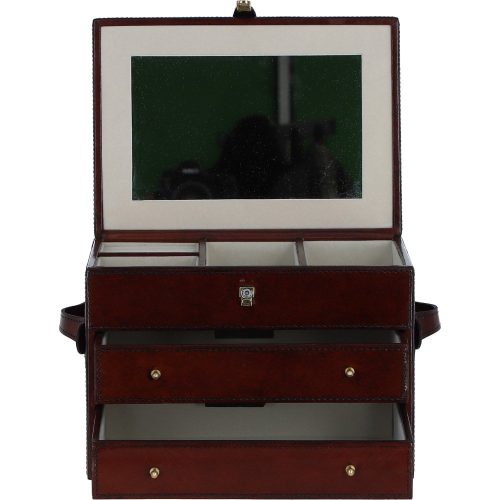 Luxury Jewellery Box Large Chestnut – Hicks and Hides