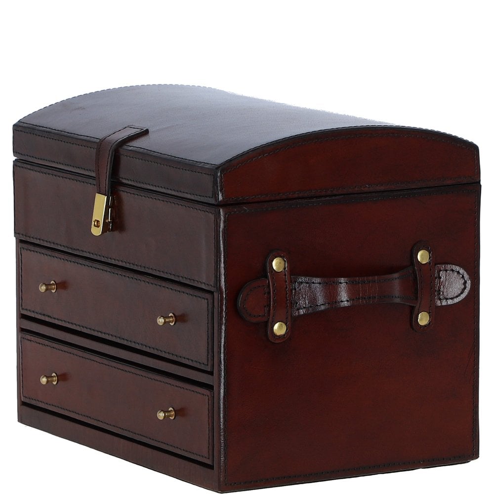 Luxury Jewellery Box Large Chestnut – Hicks and Hides
