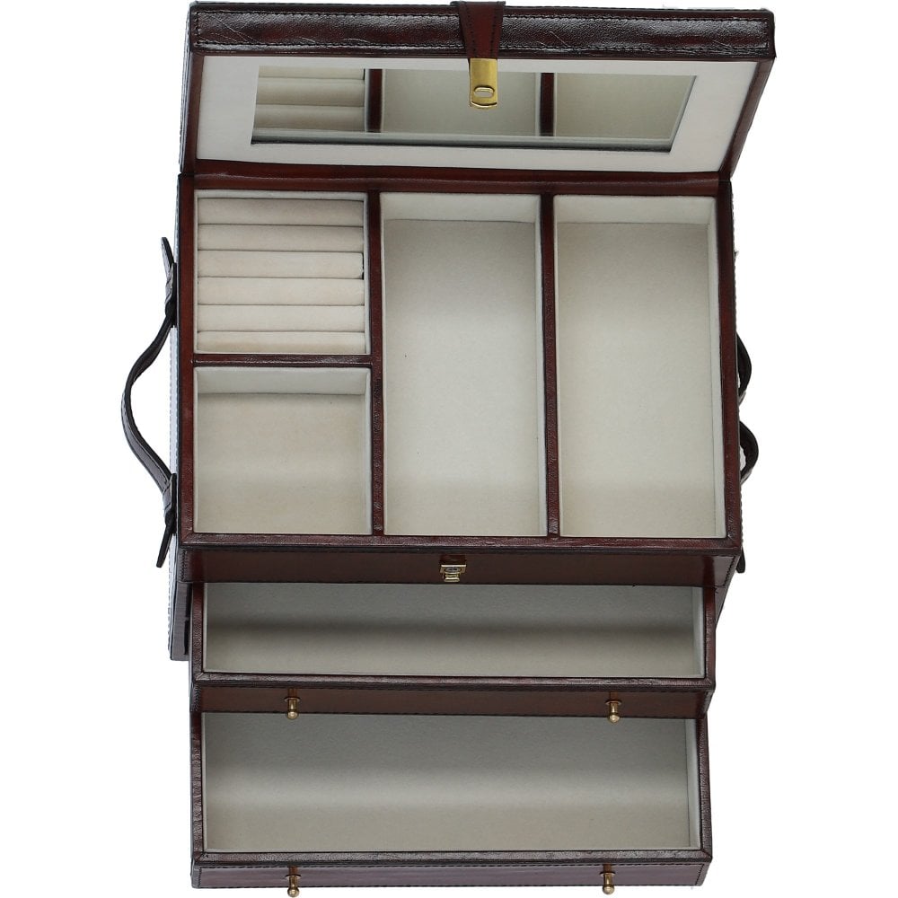 Luxury Jewellery Box Large Chestnut – Hicks and Hides